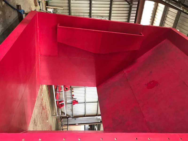 Heavy Chute Transfer Point Rock Box Manufacturing - RexLine