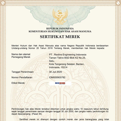 Sertifikat - RexLine