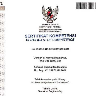 Sertifikat - RexLine