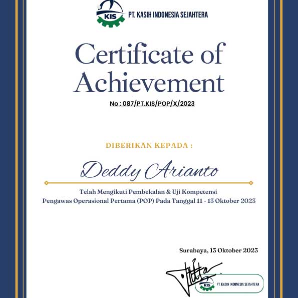 Sertifikat - RexLine